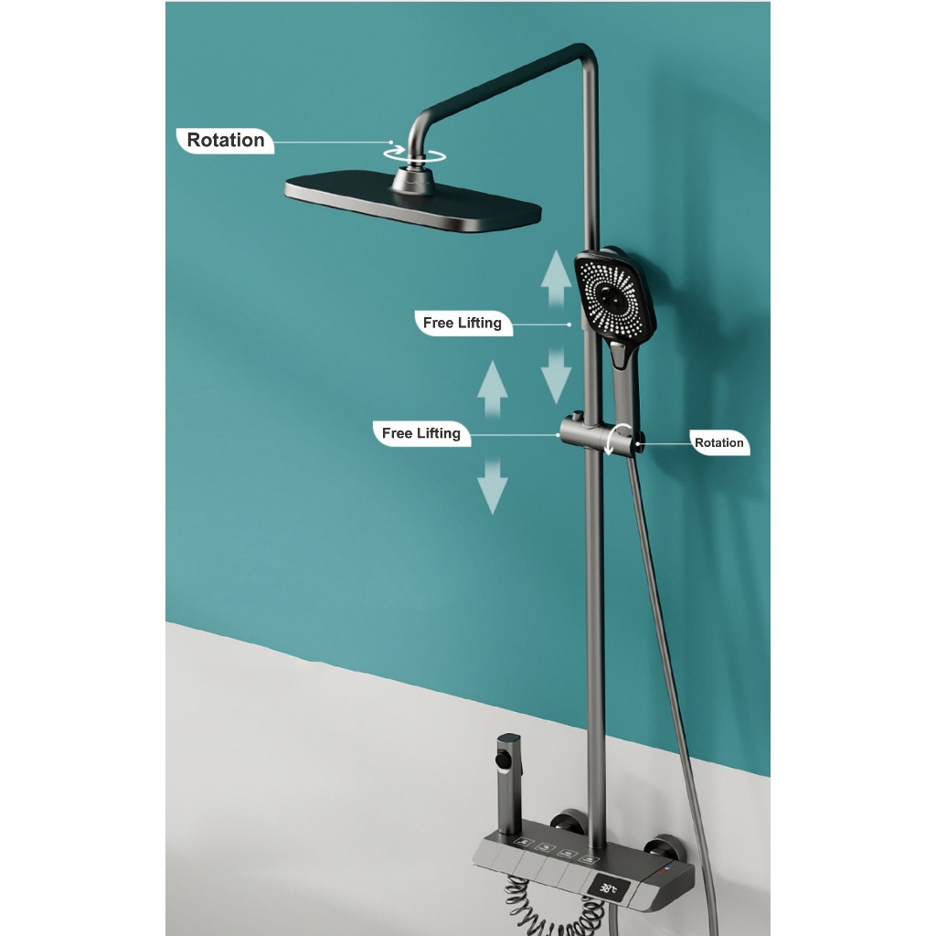 Jual (SerbaSerbi) Shower Kamar Mandi 1 Set Panas Dingin / Shower Mandi ...