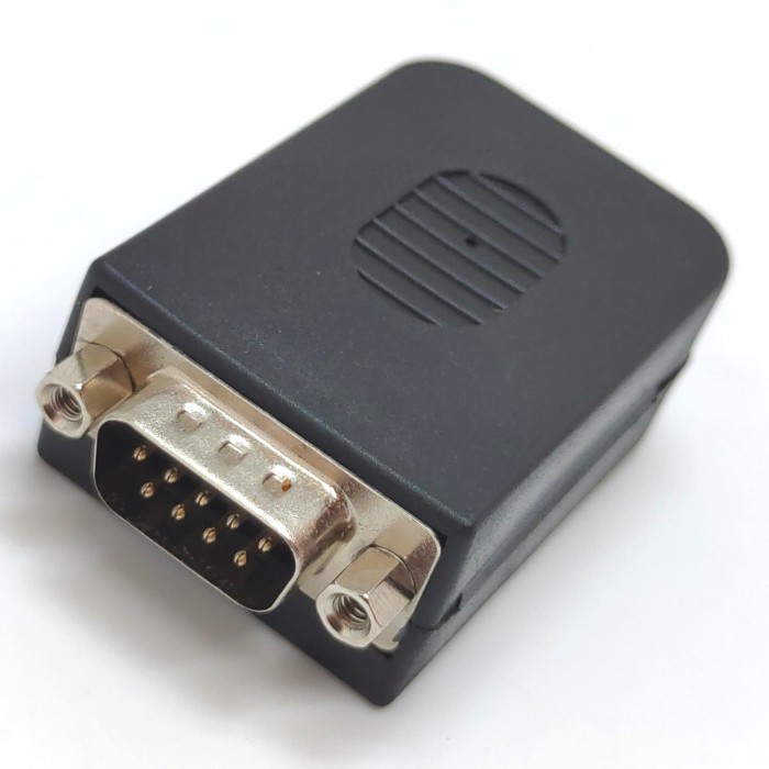 Jual NEW Male DB9 Port Serial RS232 RS485 9pin plus Box Shell Case ...