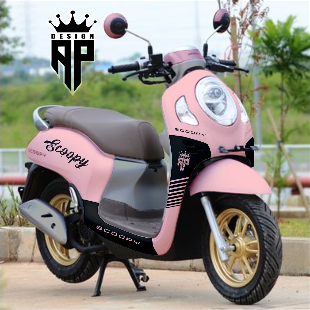 Jual decal sticker scoopy full body FI scopy dekal stiker scoopy karbu ...