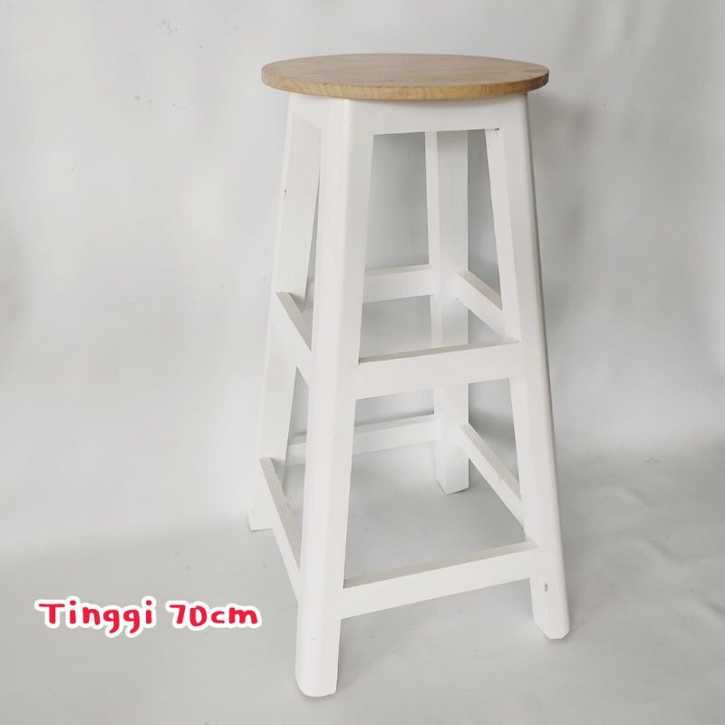 Jual Bangku Kayu Cafe/Bar Kursi Jati Belanda Serbaguna Bangku kayu Cafe ...