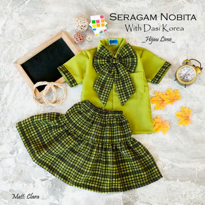 Jual Seragam Sekolah Korea Nobita Baju Anak Baju Sekolah PAUD Seragam ...