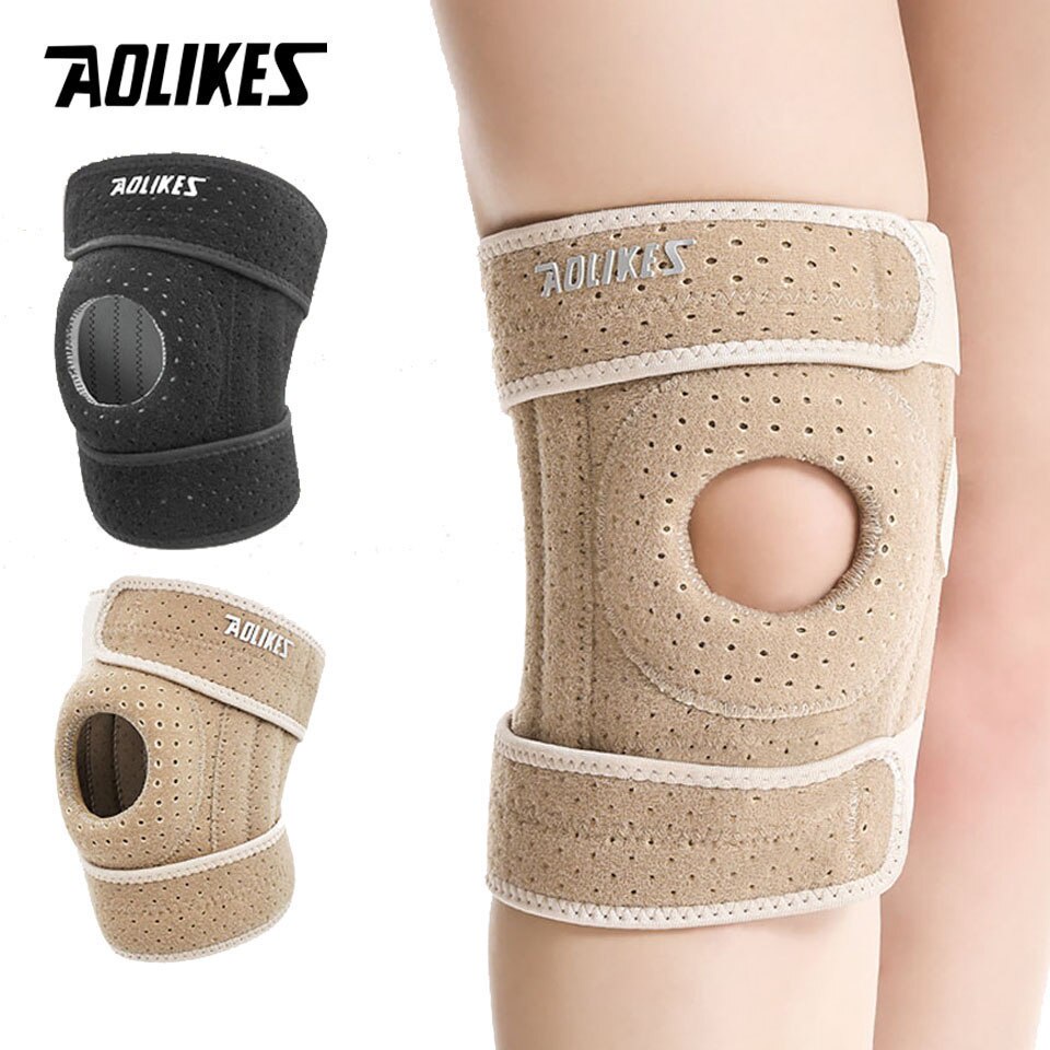 Jual AOLIKES 7906 Decker Knee Brace Pereda Nyeri Lutut dengan Penstabil ...