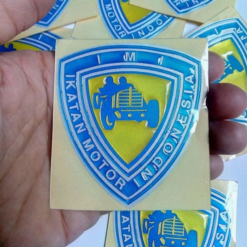 Jual emblem stiker timbul IMI ikatan motor Indonesia | Shopee Indonesia