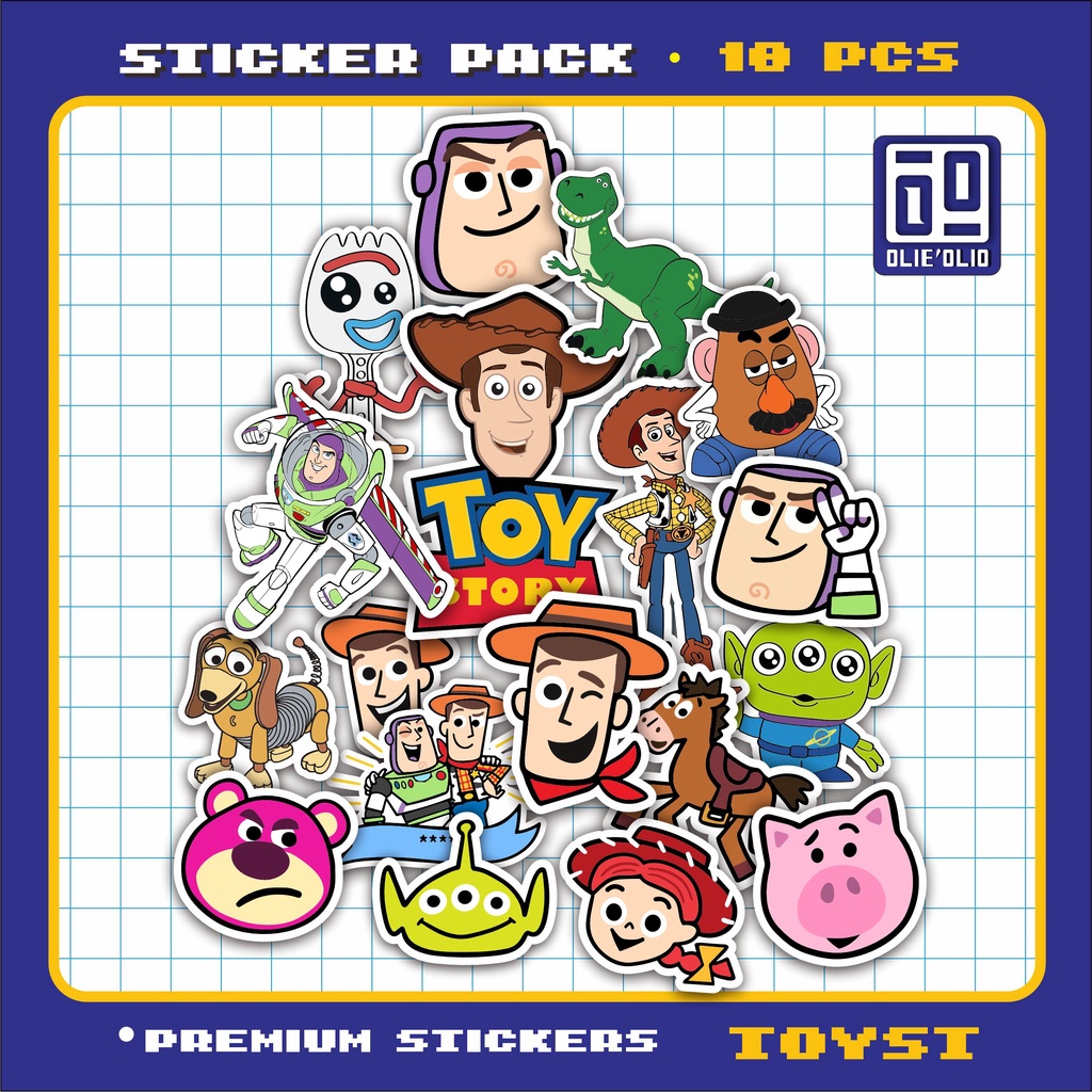 Jual STIKER TOY STORY WOODY ISI 18 PCS STICKER VINYL HP LAPTOP ANTI AIR ...