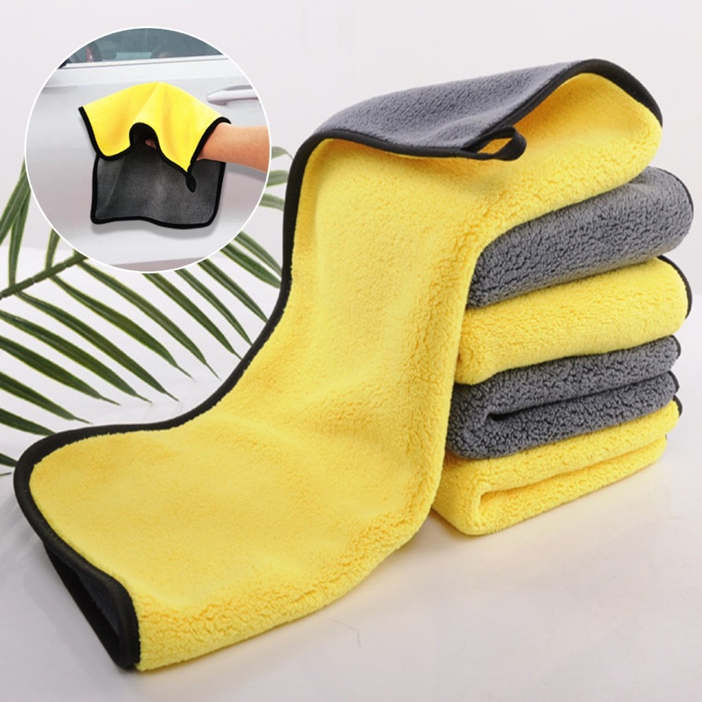 Jual Kain Lap Cuci Mobil Microfiber Anti Minyak Lap Meja Serbaguna ...