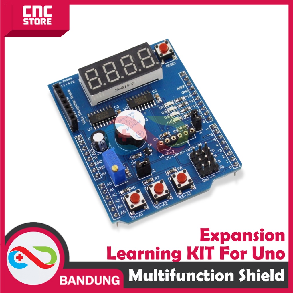 Jual MULTI-FUNCTION SHIELD EXPANSION ARDUINO LEARNING FOR UNO MEGA | Shopee Indonesia