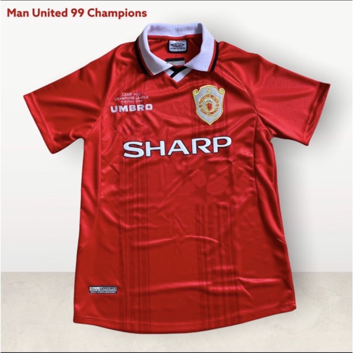 Jual Jersey Retro MU 1999 Champions UCL - Nameset | Shopee Indonesia