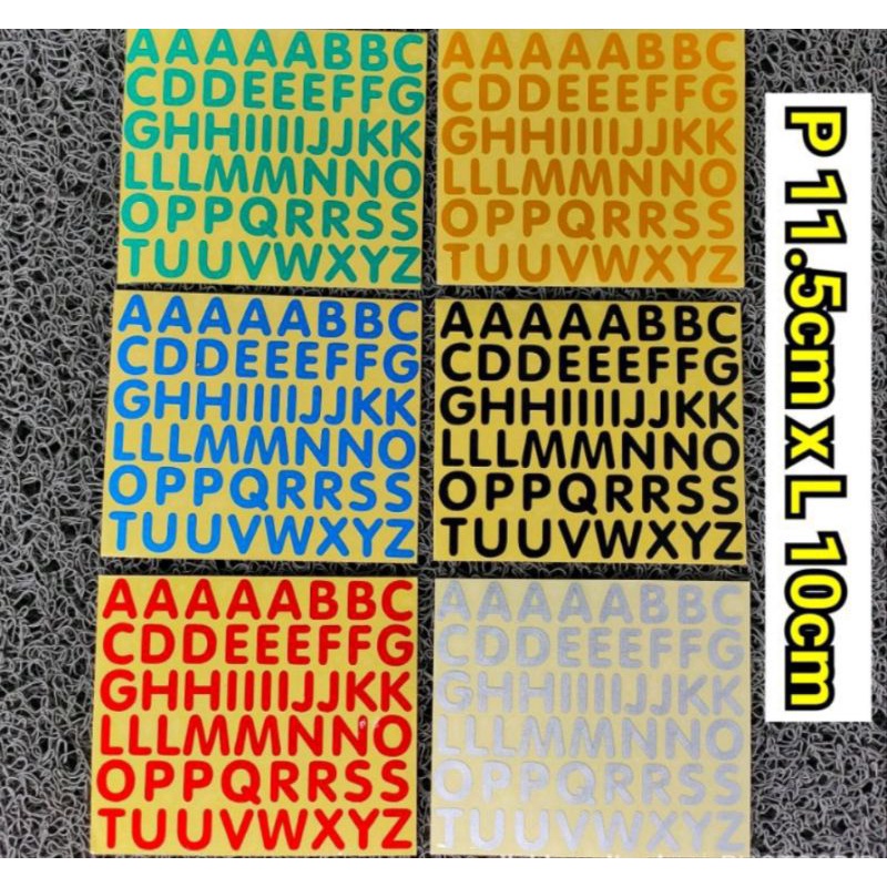 Jual Grossir Sticker cutting Nyala abjad#angka#cocok untuk aksesoris ...