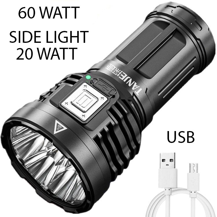 Jual SENTER LED 60W + 20W / SENTER LED CHARGEABLE / SENTER CAS LED ...