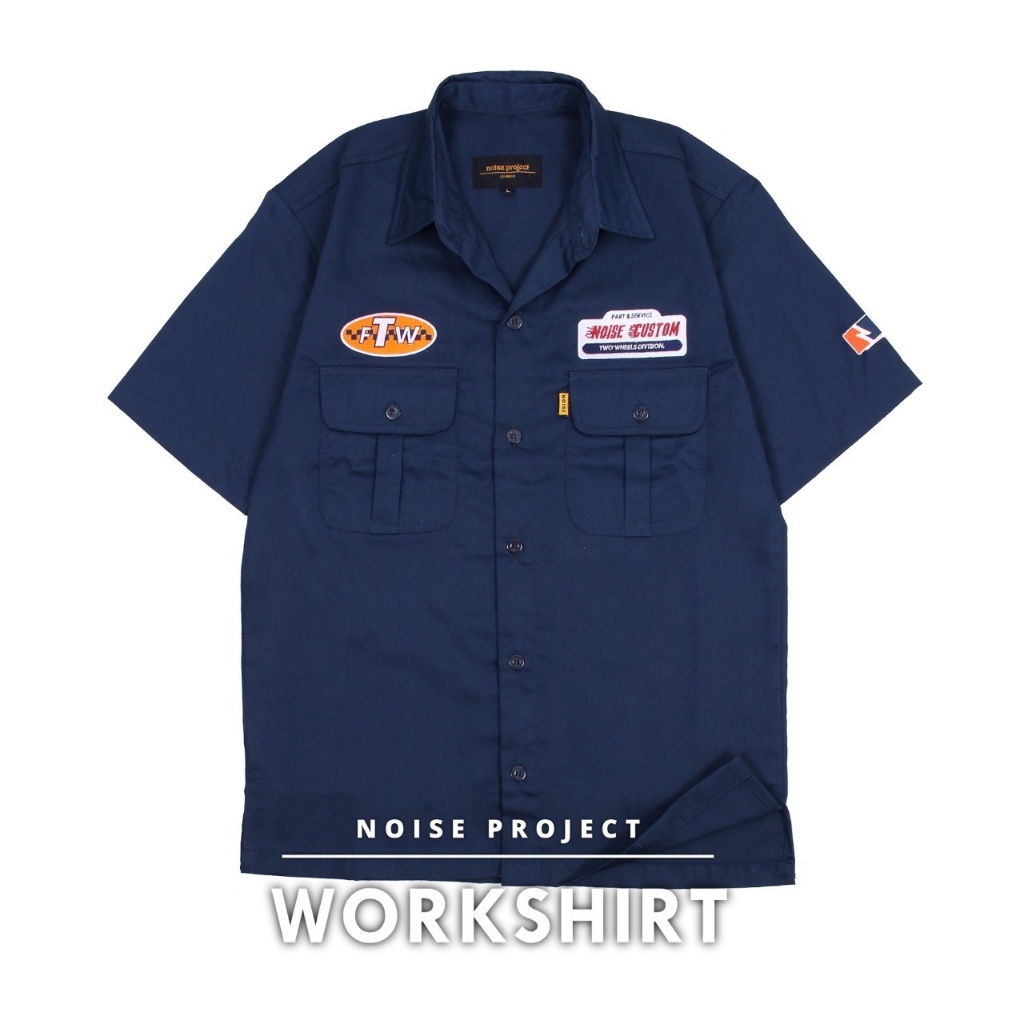 Jual workshirt keren terbaru Kemeja Kasual Lengan Pendek Workshirt Pria ...