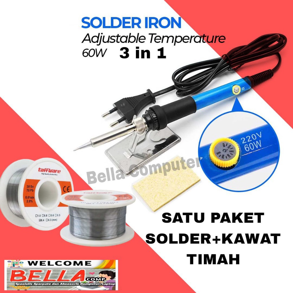Jual Paket Solder + Kawat Timah/Satu Paket solder dan kawat timah ...