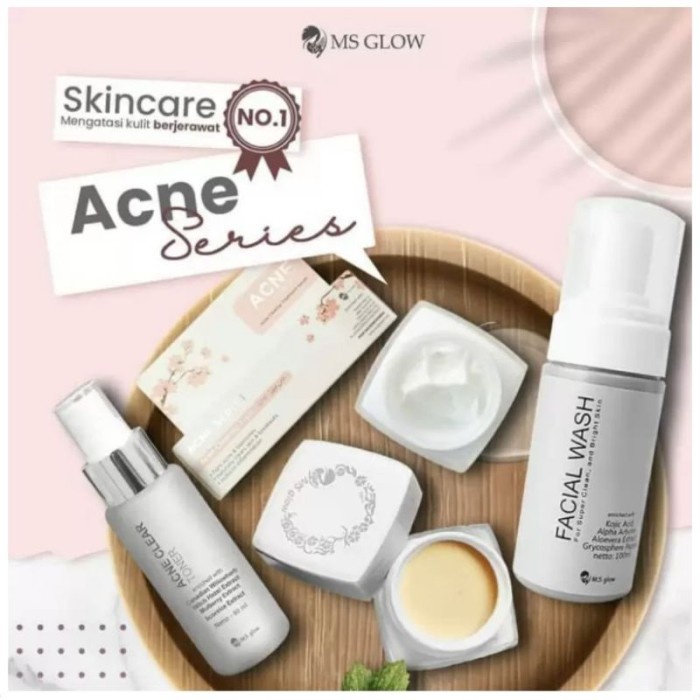 Jual [ORIGINAL] MS GLOW PAKET SCINCARE GLOWING ACNE PERAWATAN WAJAH ...