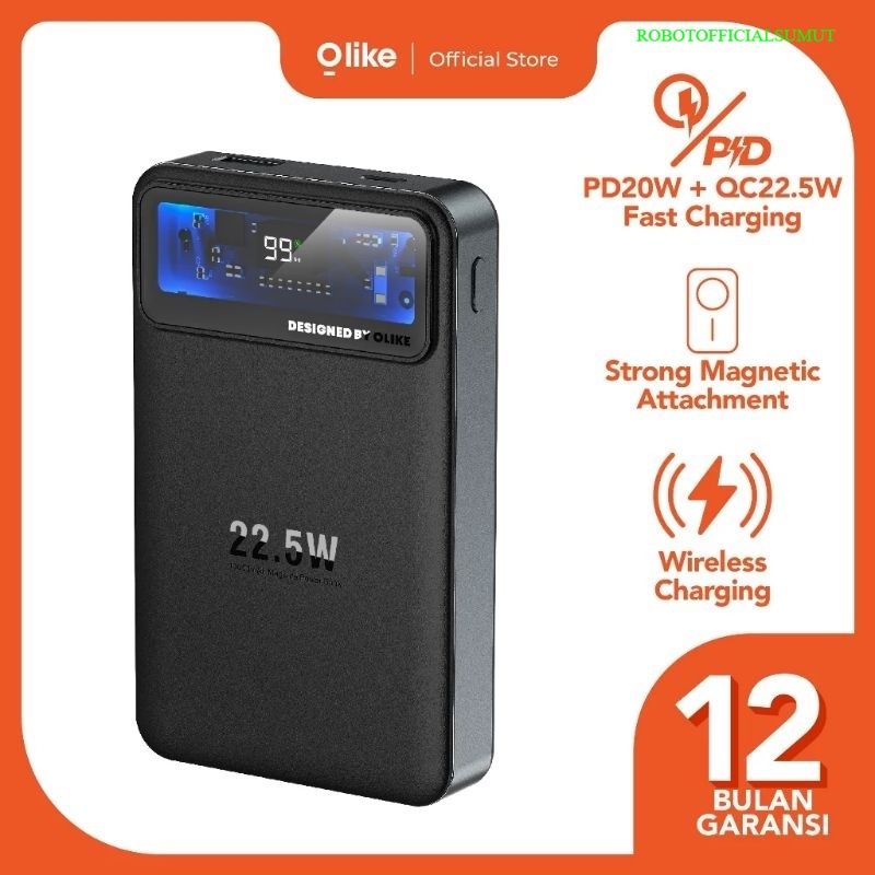 Jual Olike Magpro P301 Powerbank Magsafe 10000mAh Magnetic Wireless ...