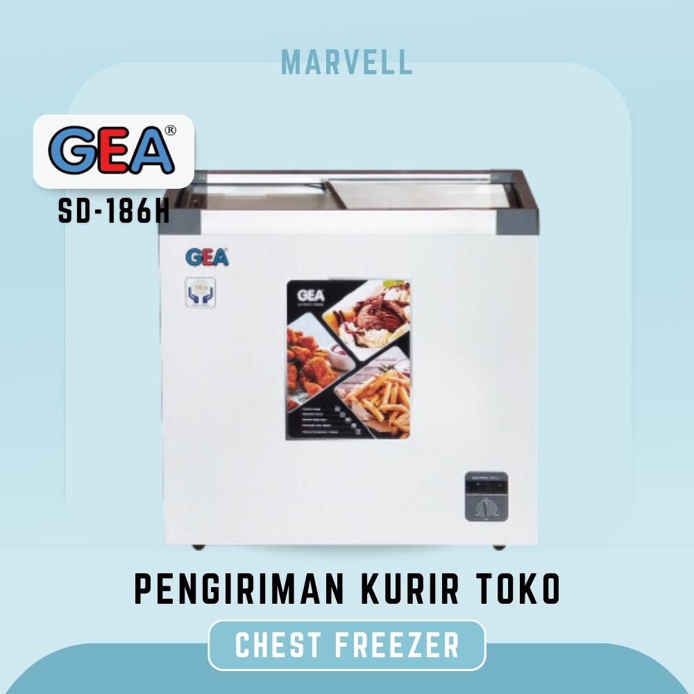 Jual FREEZER ES KRIM GEA SD-186H KULKAS ICE CREAM PINTU KACA SD 186H ...