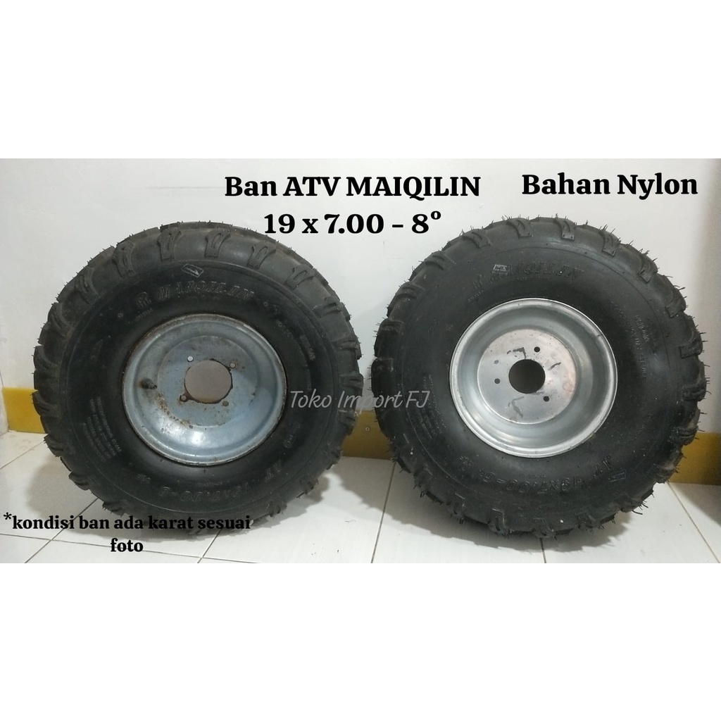 Jual PROMO !! 1SET BAN VELG ATV - BAN ATV MAIQILIN 19x7.00-8 Plus Velg ...