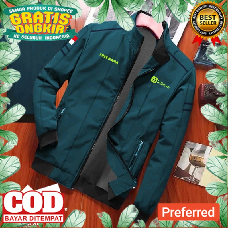 Jual JAKET PARASUT KEREN DESAIN MBOIS //JAKET INDRIVE FREE NAMA | JAKET ...