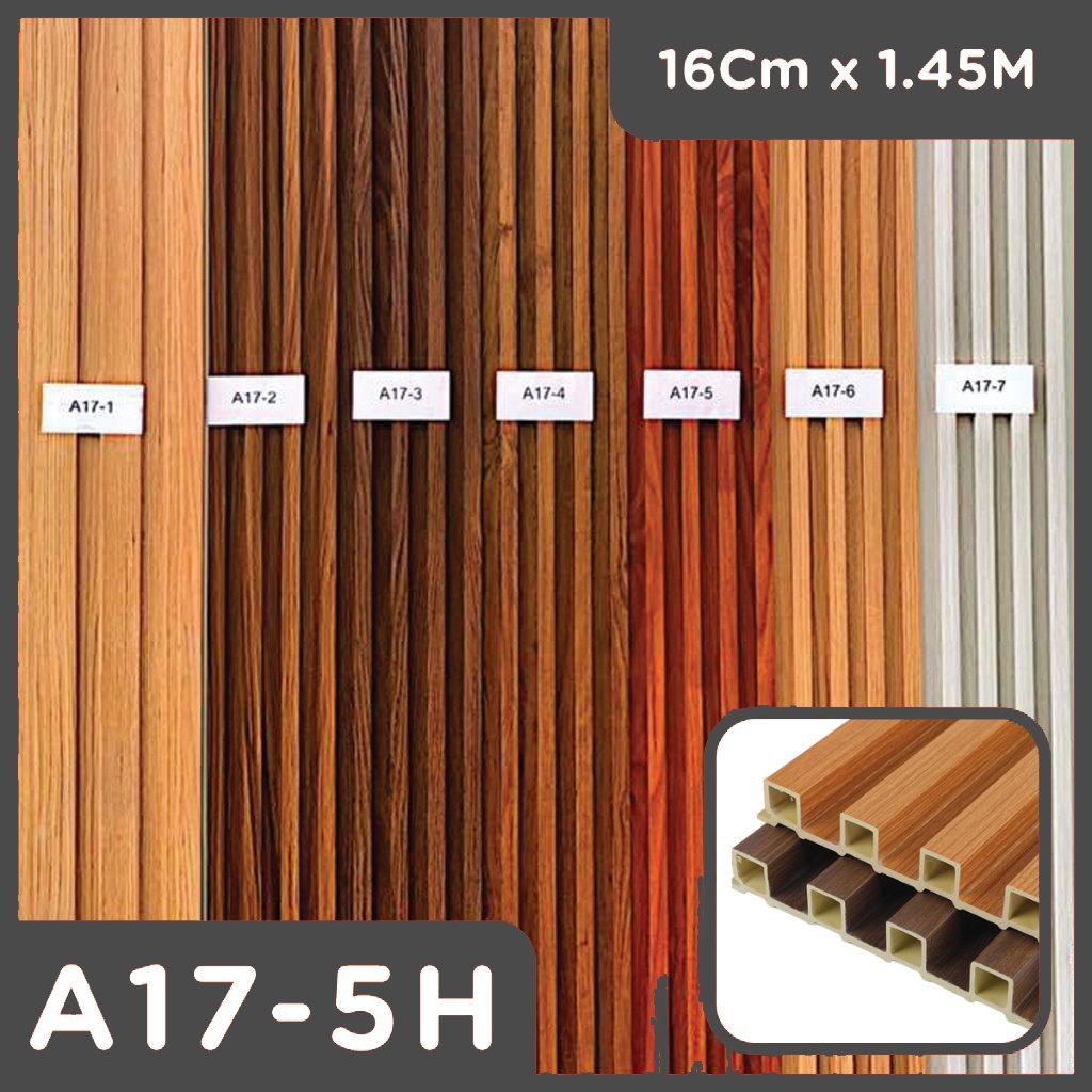 Jual Wall Wpc Wood Panel Wallpanel Wpc Pvc Kayu Dinding Ukuran 16cm X 145 Meter Ketebalan 18 Mm
