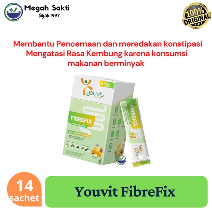 Jual MGS - Youvit 4-in-1 FibreFix 7 Days - Fiber Drink | Shopee Indonesia