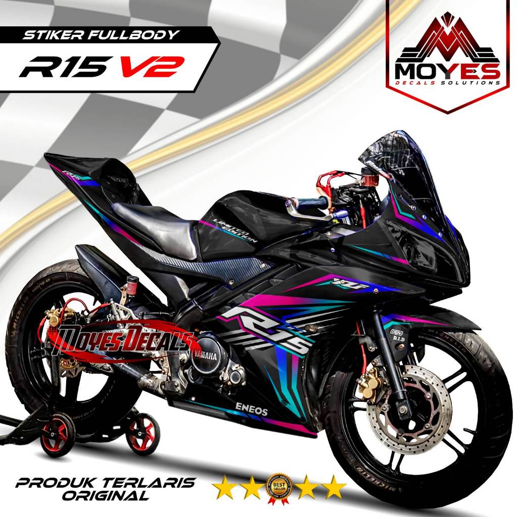 Jual (BISA COD) Decal R15 V2 Old Fullbody Dekal Yamaha R15 Old V2 ...
