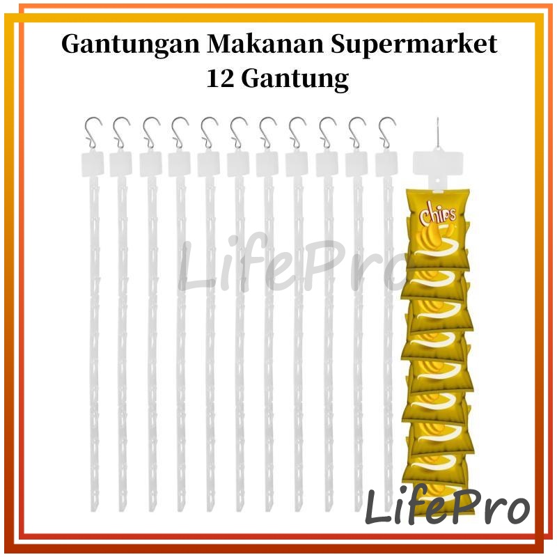 Jual 10PCS Clip Strip Display Makanan / Klip Display Snack ...