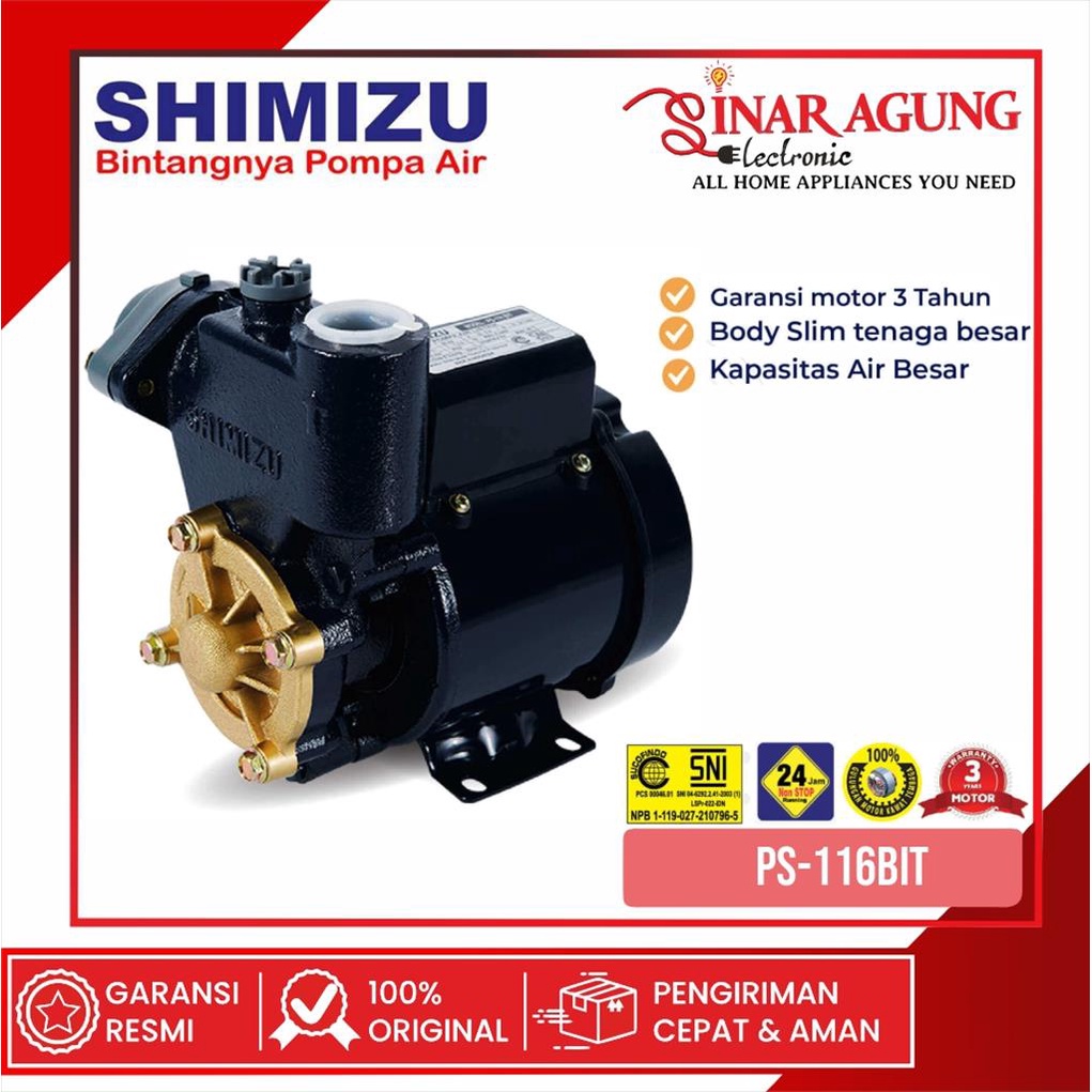 Jual Shimizu PS-116 BIT Pompa Air | Shopee Indonesia