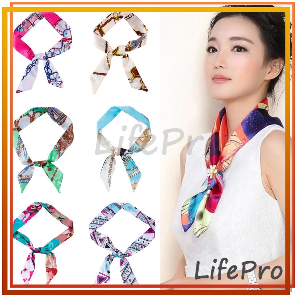 Jual Syal Sutra Kecil Panjang Diikat Tas Dekorasi Diikat Rambut ...