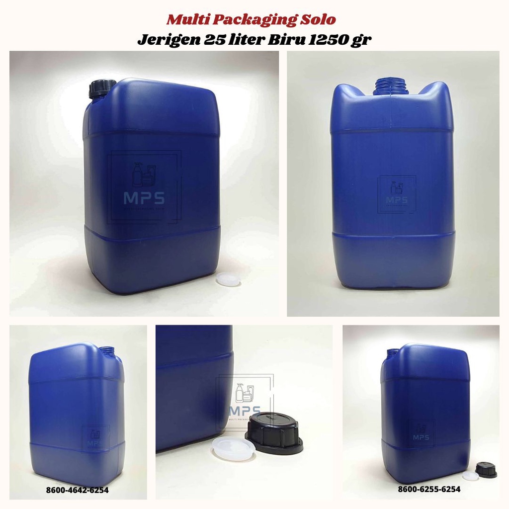 Jual Jerigen 25 L Biru Hdpe Tutup Hitam / Jerigen Hdpe / Jerigen Madu ...