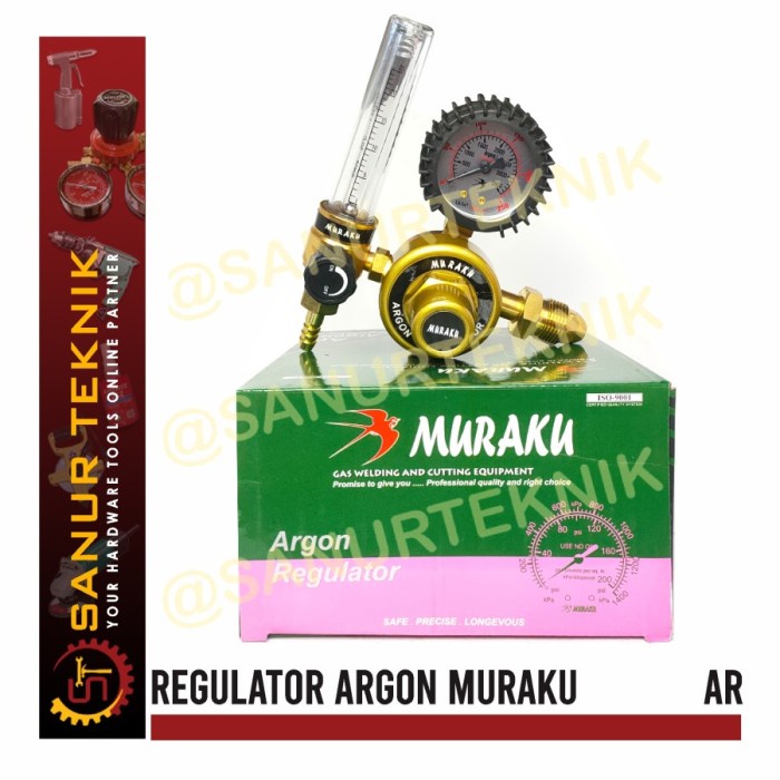 Jual MURAKU REGULATOR ACETYLENE / PROPANE / OXYGEN / NITROGEN / CO2 ...