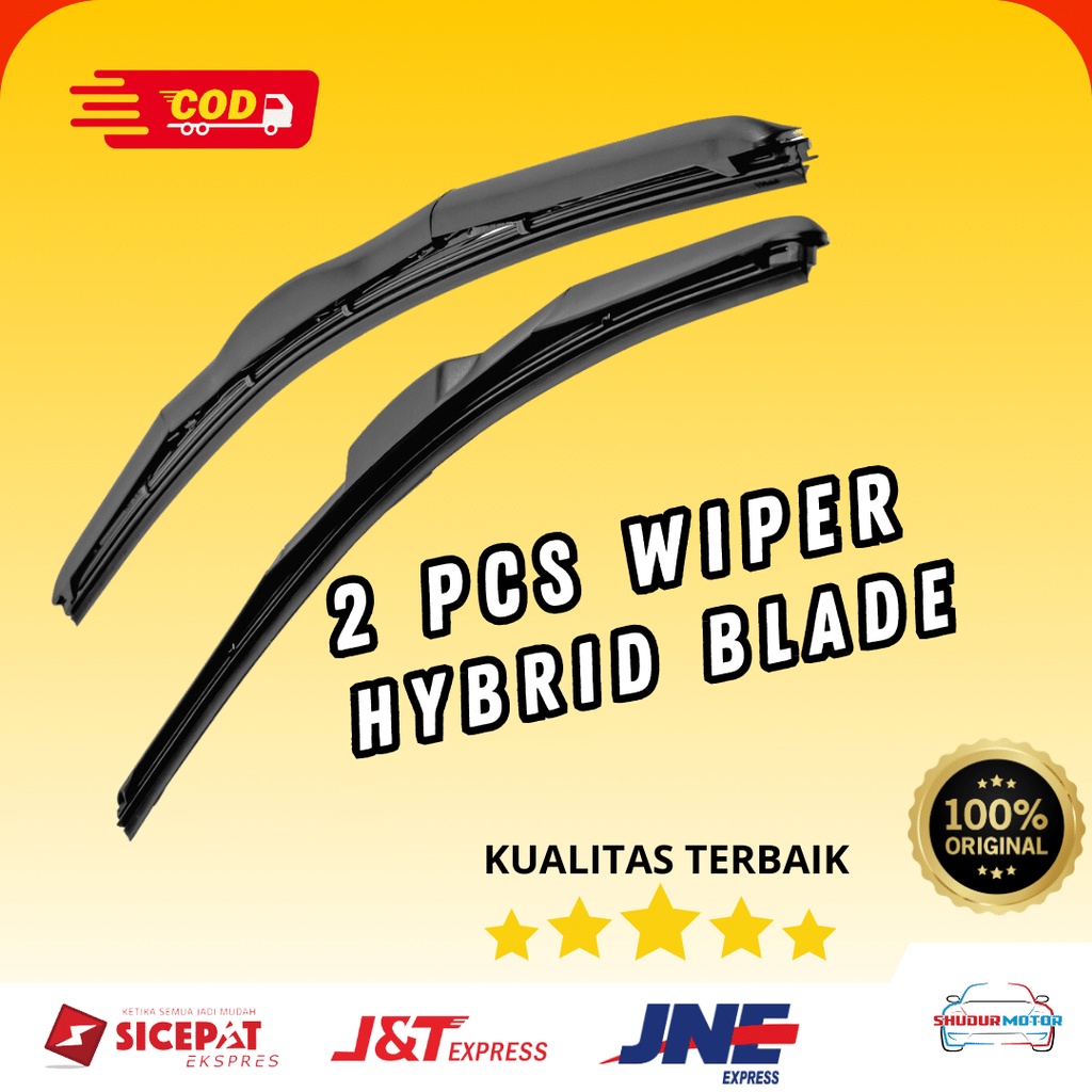Jual Wiper Hybrid Blade Suzuki Splash Model Hybrid 1 Set Kiri dan Kanan ...