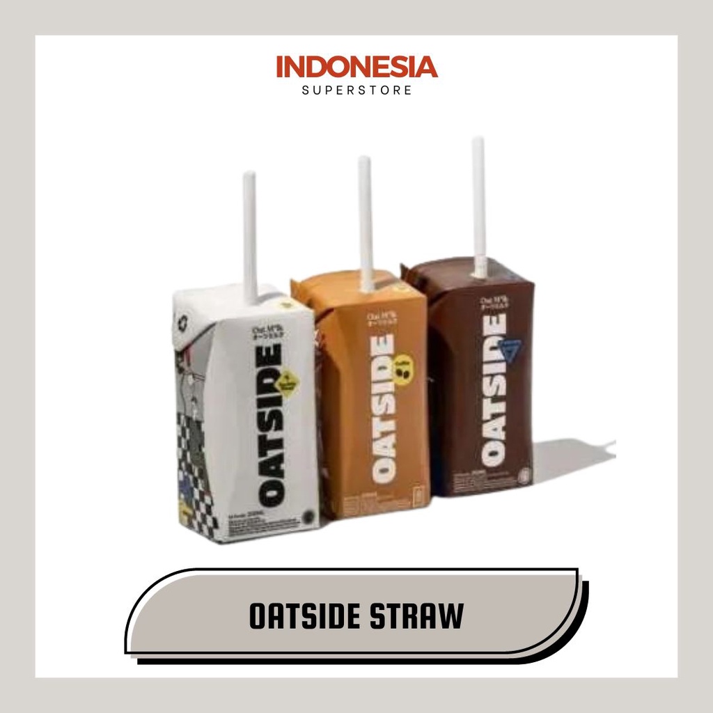 Jual OATSIDE MINI STRAW - Oat Milk 200 ML (With Straw/Sedotan) | Shopee ...