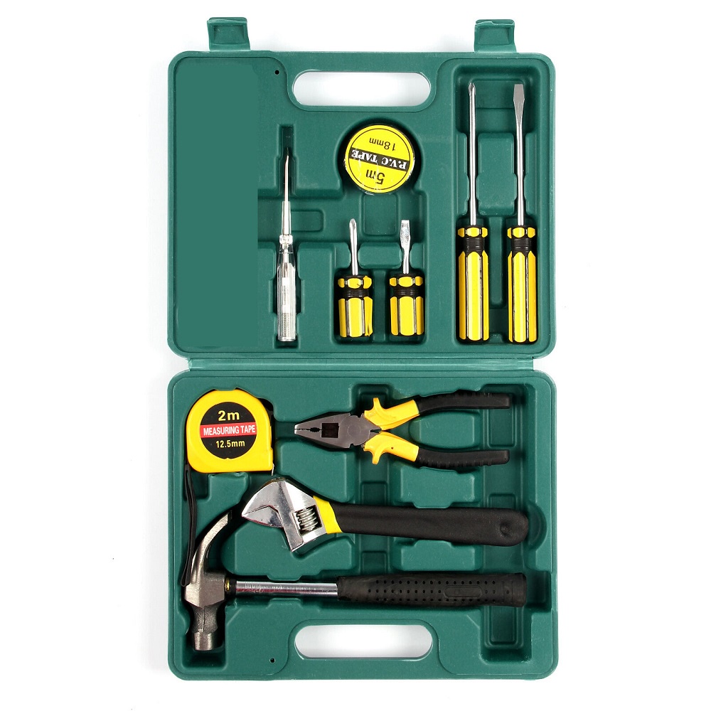 Jual Alat Perkakas 12 in 1 Tool Kit Tool Set Tool Box Obeng Tang Palu ...
