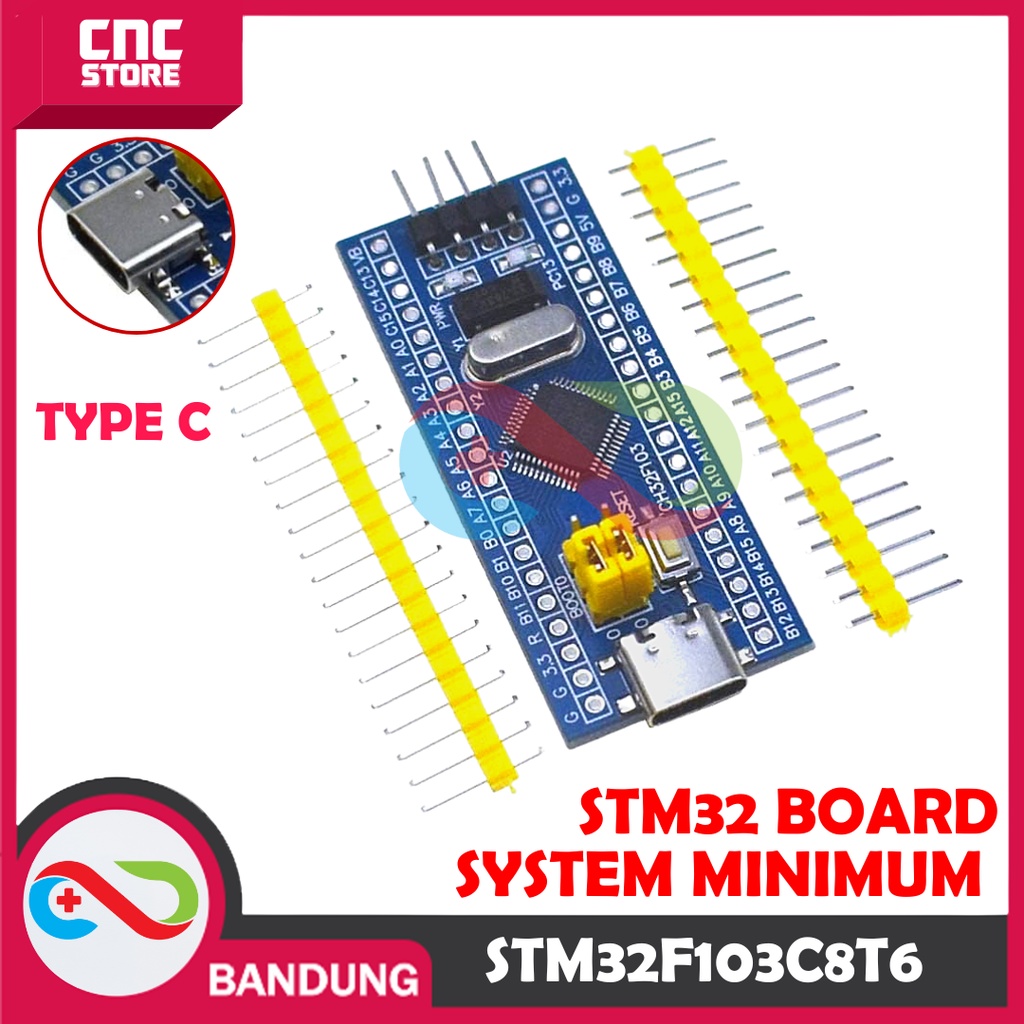 Jual Stm32f103c8t6 Arm Stm32 Minimum System Board Module Type C Shopee Indonesia
