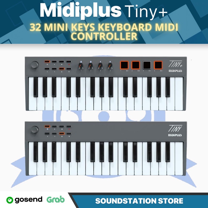 Jual MIDIPLUS TINY+ 32 Mini Keys Keyboard Midi Controller | Tiny ...