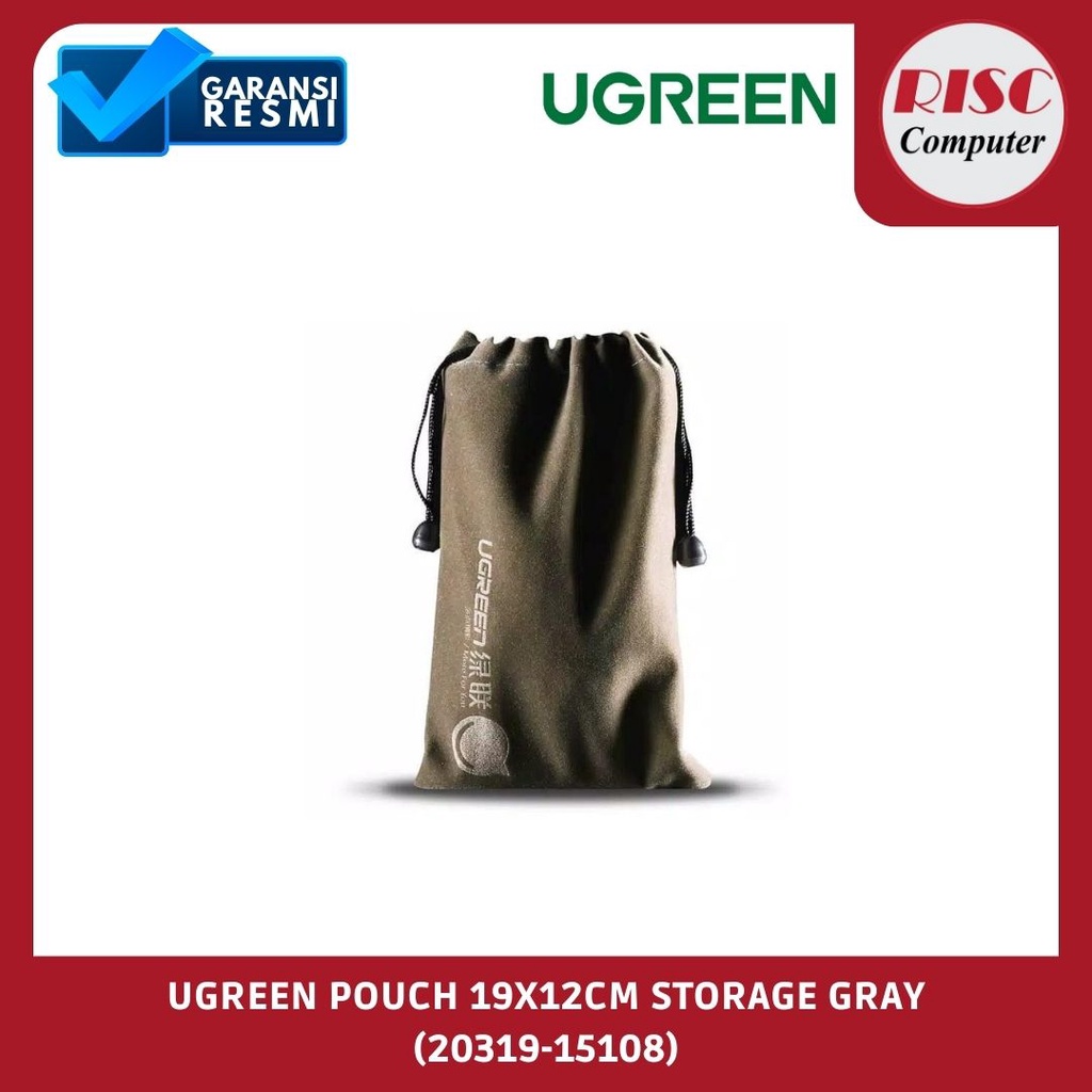 Jual UGREEN Velvet Bag 19x12cm Pouch Storage Gray ( 20319 - 15108 ...