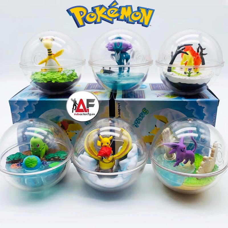 Jual Action figure Pokemon gacha series Terrarium collection pikachu ...