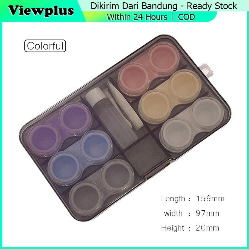 Jual Kotak Tempat Softlens Besar isi 6 Case / Set Large Box Lenscase 6 ...