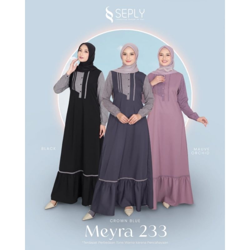 Jual Baju Gamis merk seply meyra 233 | Shopee Indonesia