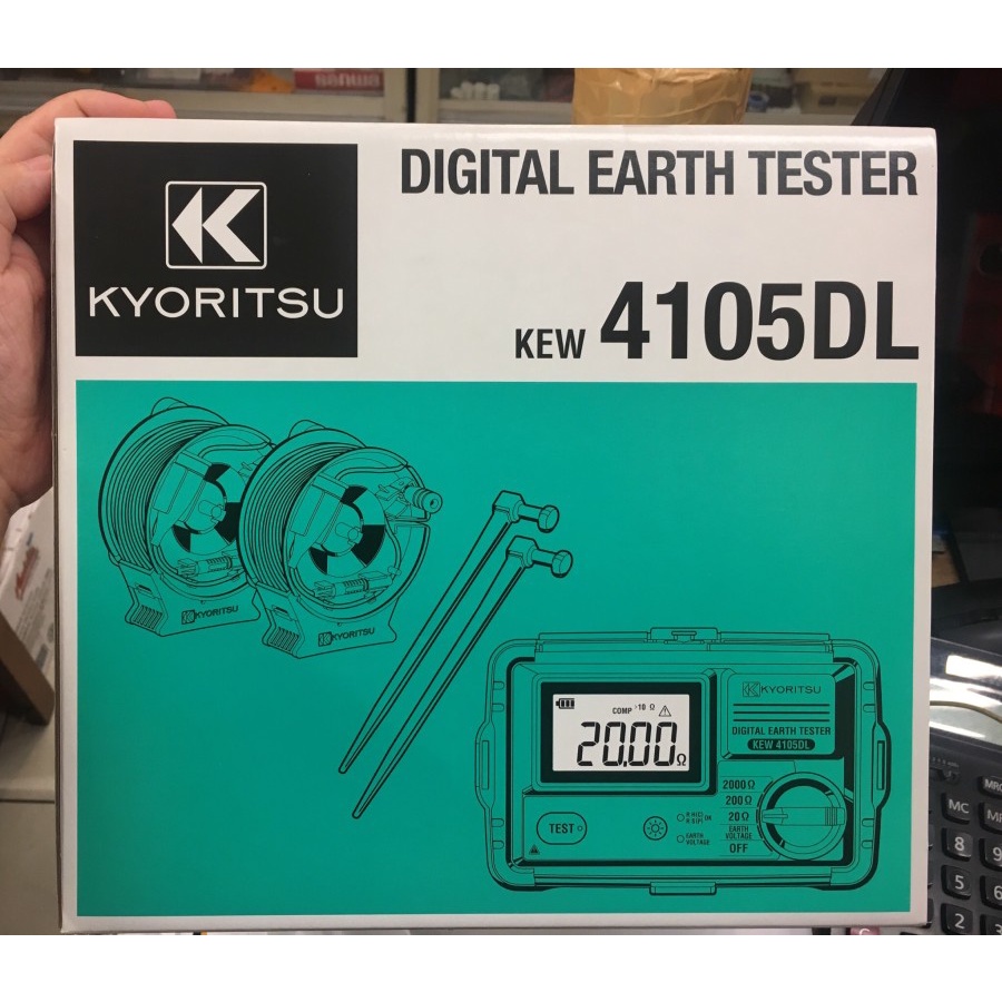 Jual Digital Earth Tester Kyoritsu 4105DL-H Ori 100% | Shopee Indonesia