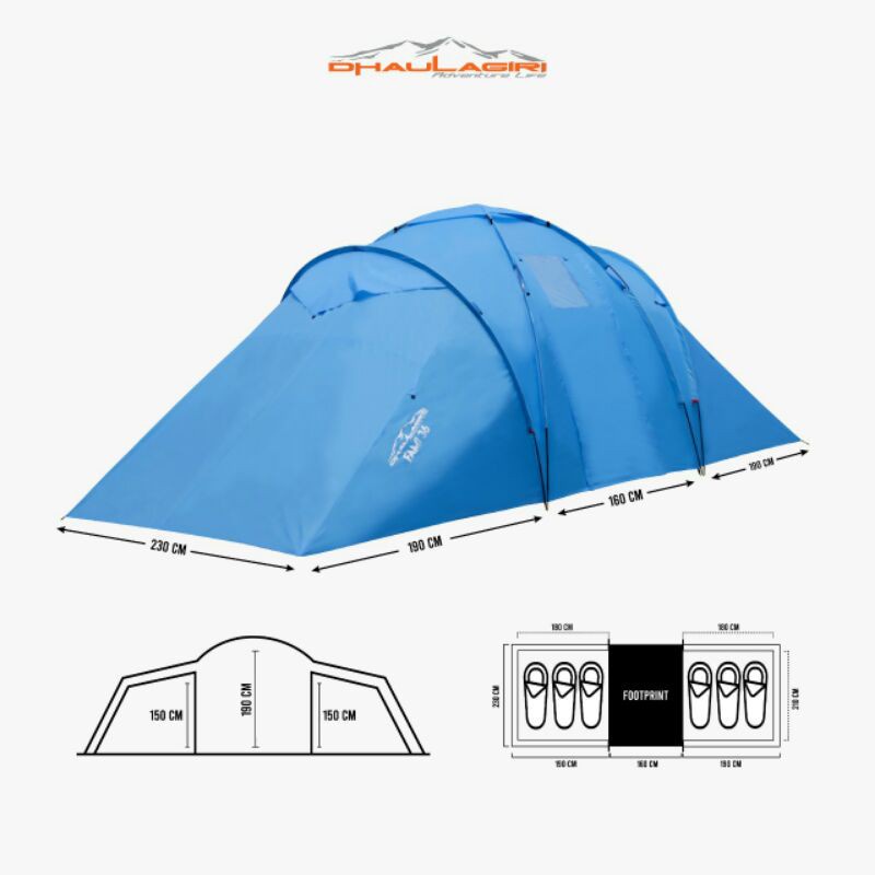 Jual Tenda Dhaulagiri Fami 36 kapasitas 6 orang | Shopee Indonesia