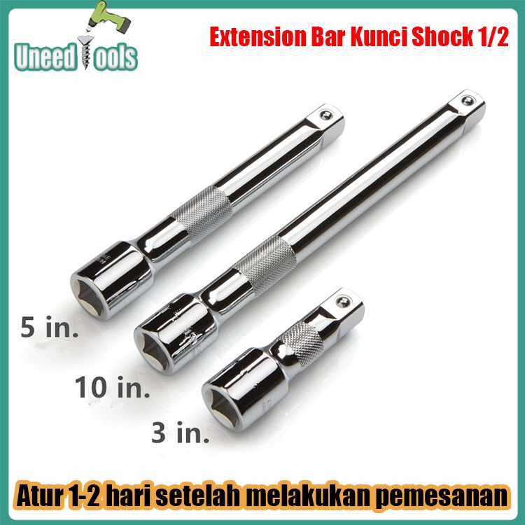Jual Extension Bar Kunci Shock 1/2 Panjang 3 5 10 inch, Gagang ...