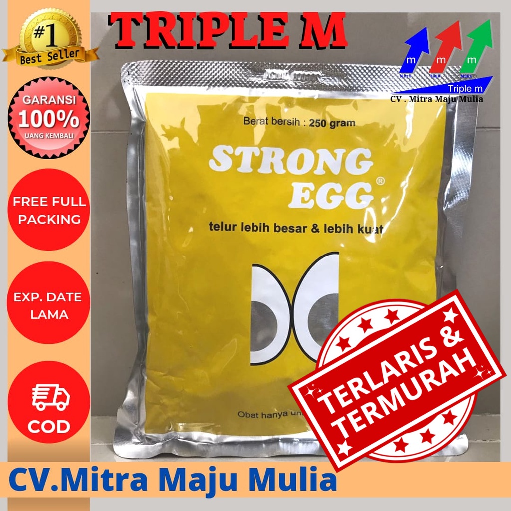 Jual STRONG EGG 250 gram STRONGEGG 250 gram Vitamin Peningkat Berat Telur Masa Produksi Telur ...