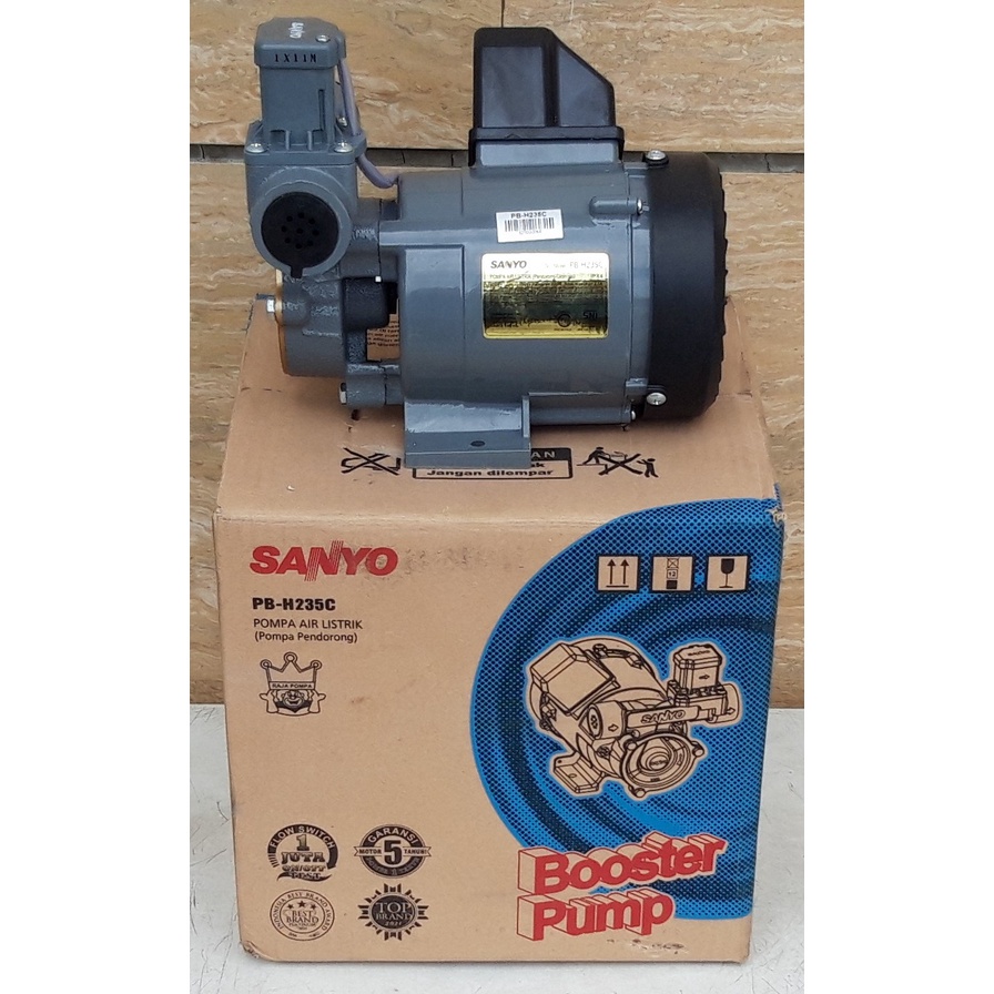 Jual Pompa Air Sanyo PBH235C Listrik Pendorong Booster Water Pump Tabung Atas 200Watt | Shopee ...