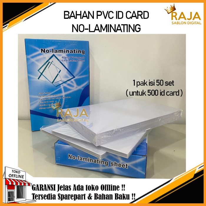 Jual BW76 Bahan ID Card / PVC / Kertas ID Card Putih - PVC LAMINATING ...