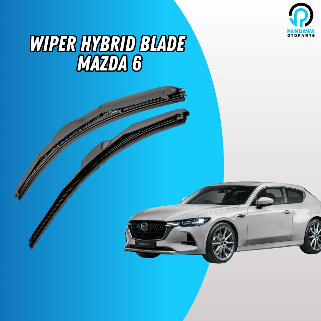 Jual 1 Set Wiper Hybrid Mazda 6 Tanpa Rangka Besi Model Hybrid Blade ...