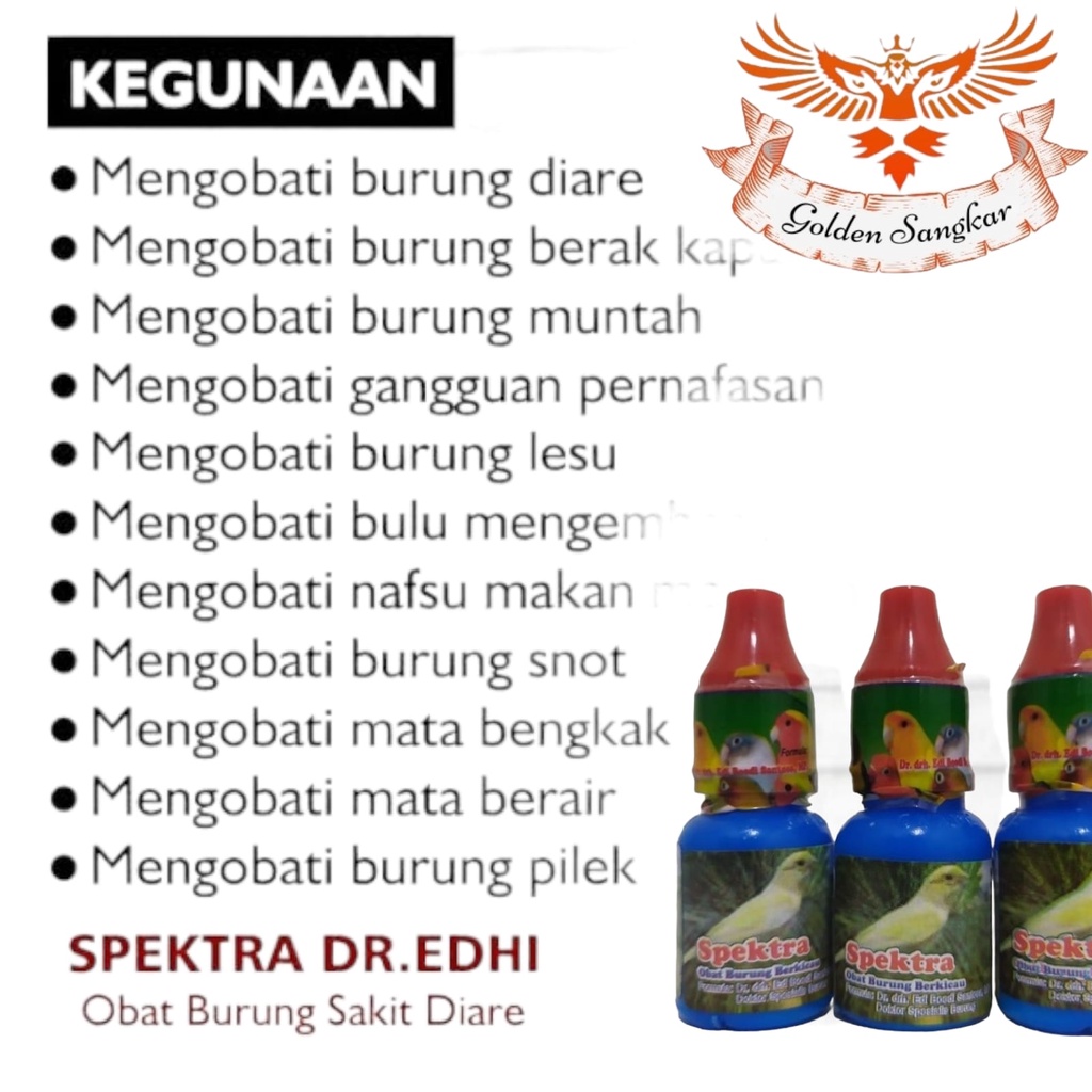 Jual Obat Burung Spectra 500g Formula Dr Edi | Shopee Indonesia
