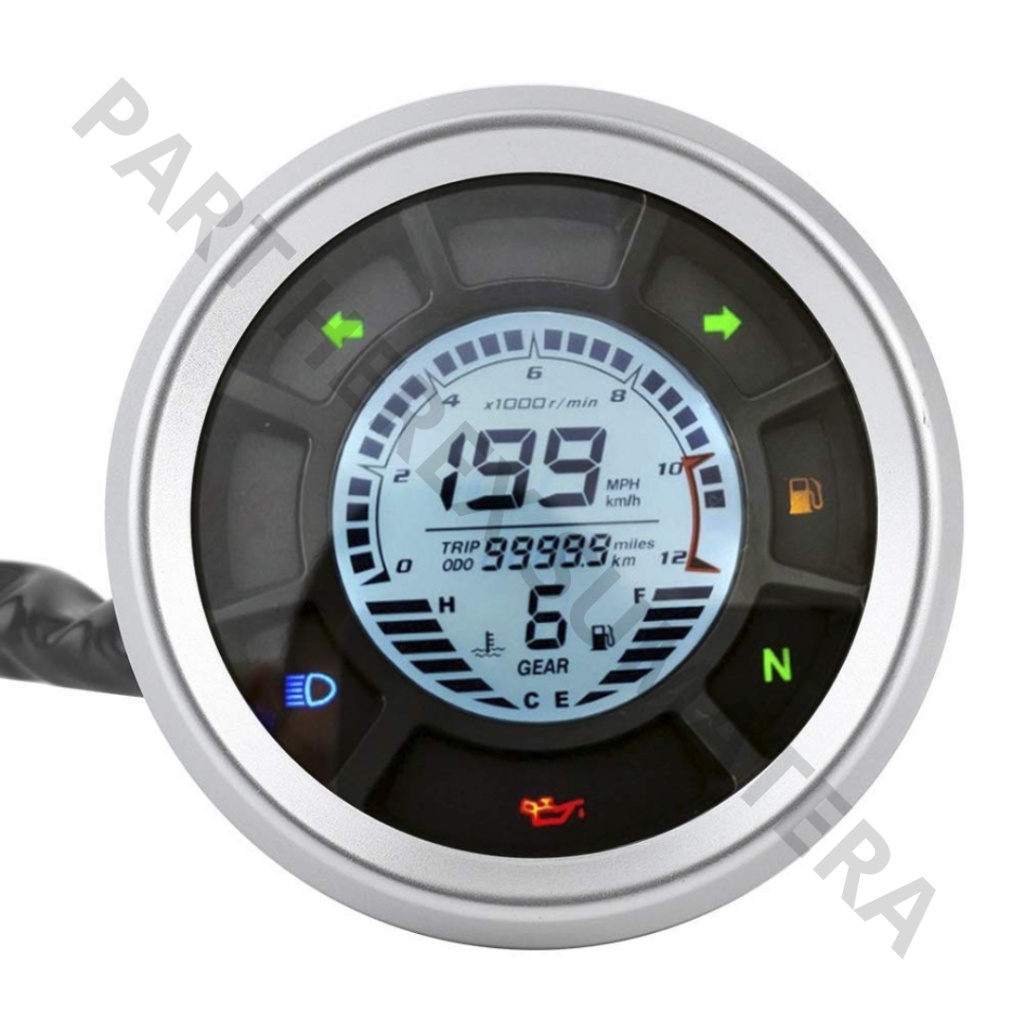 Jual Speedometer Digital Bulat Universal Motor Custom Modifikasi Modif ...