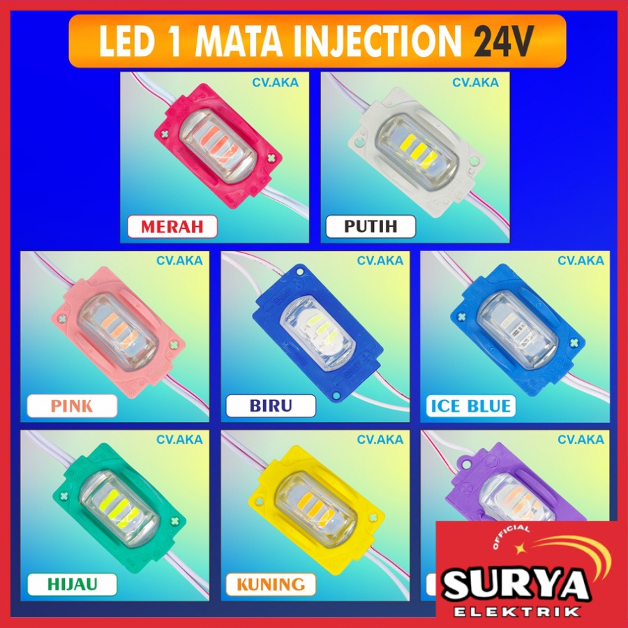 Jual Modul Lampu LED Injection 24V 1 Mata Terang Super Jumbo Variasi ...