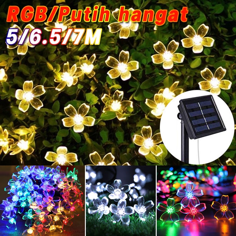 Jual 5/6.5/7M Lampu natal bunga sakura LED /Lampu hias /Lampu natal ...