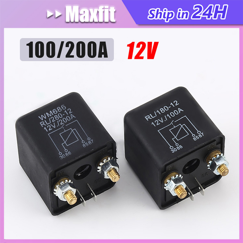 Jual Relay Starter Stater 2 Kaki 200A/100A 12 Volt Wm686 Untuk Power ...
