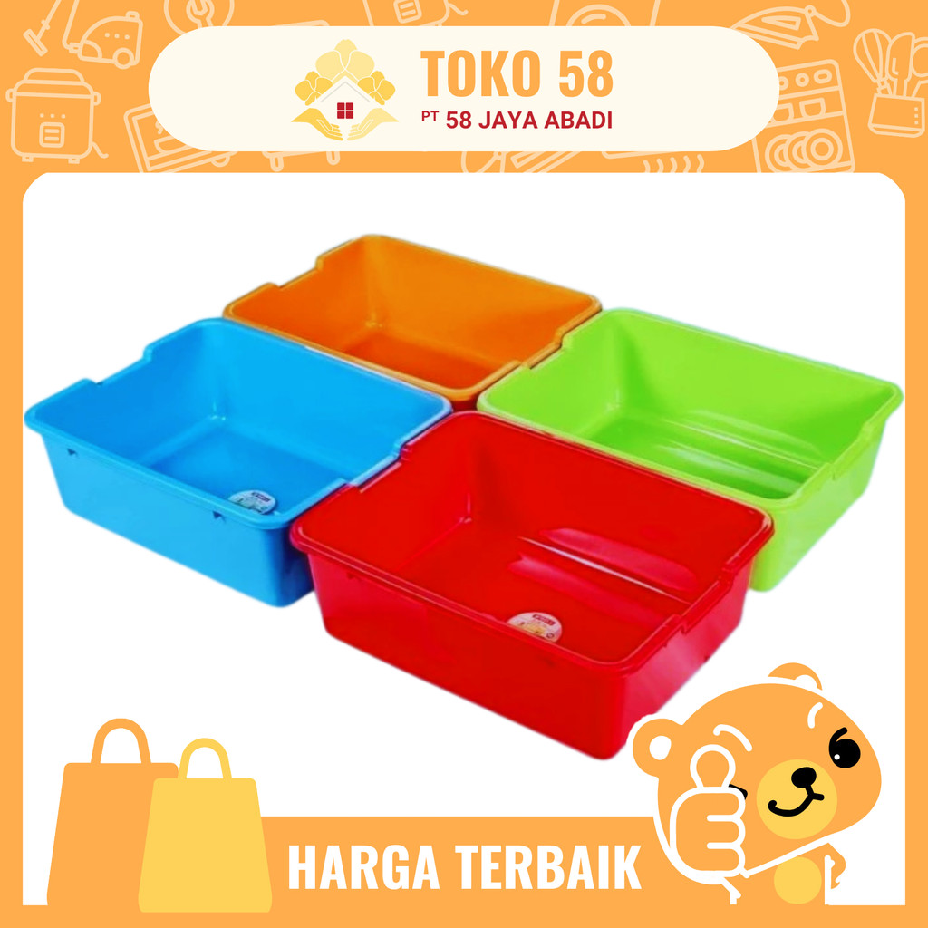 Jual [COD] Baskom Segi Lion Star BA-16 Square Basin Persegi Plastik ...